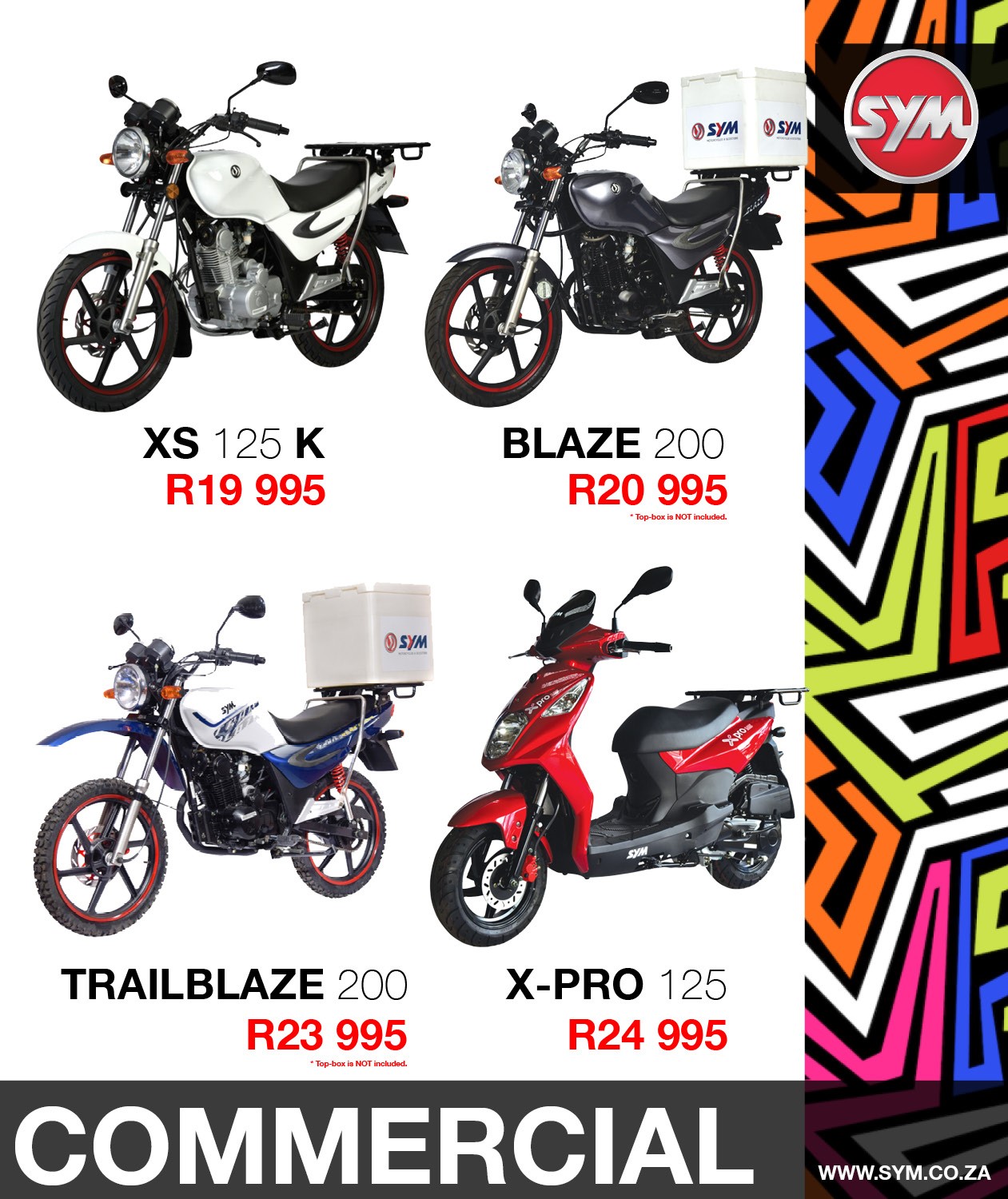 Built Africa Tough: The SYM XS125K | SYM XS125K delivery bike