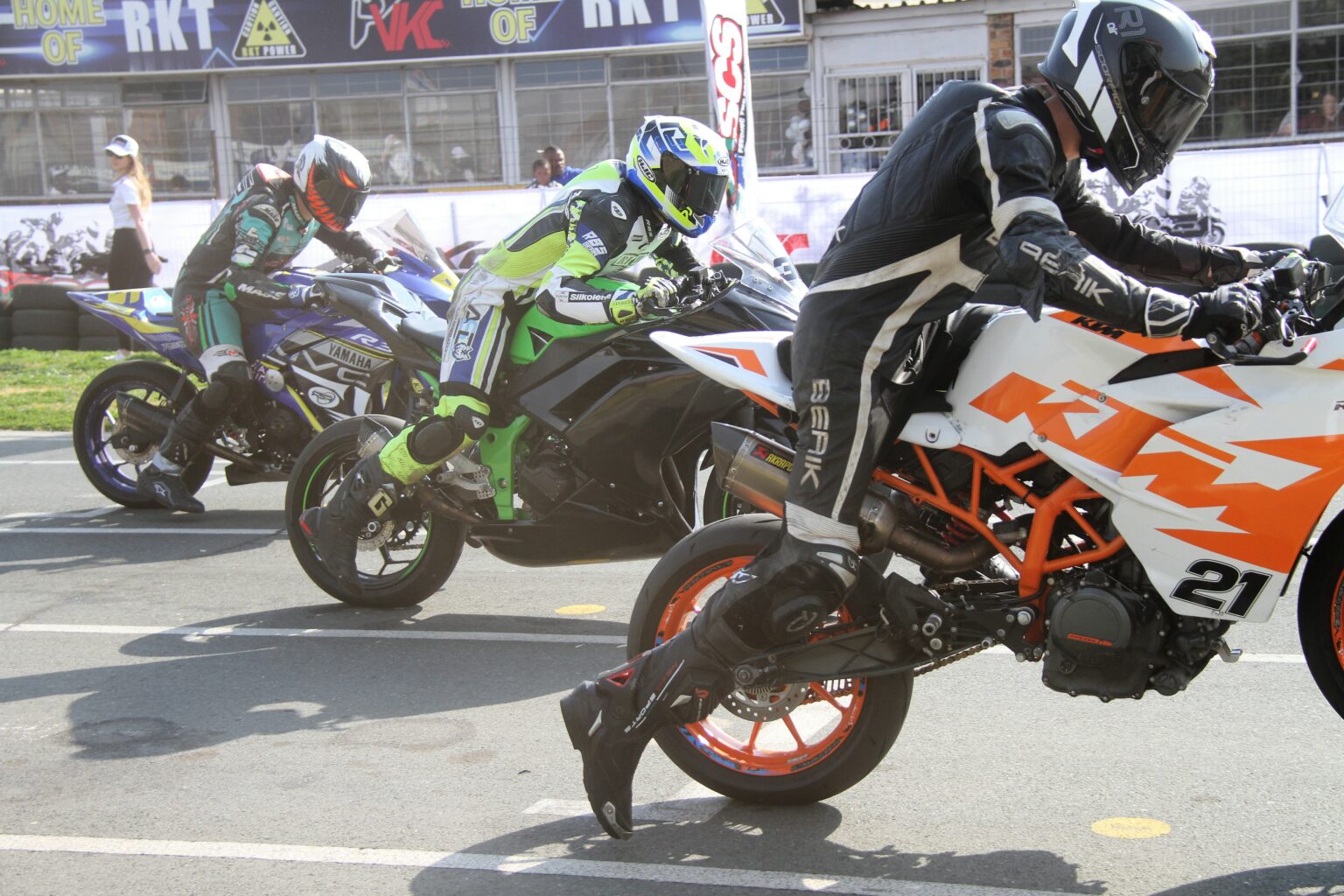 South African short circuit motorcycle / bike racing Vtown